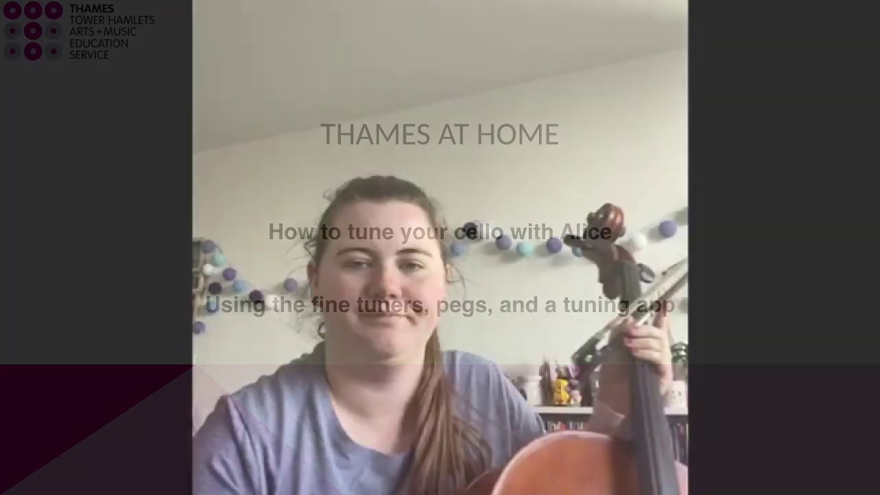 Cello with Alice - How to tune your cello - YouTube