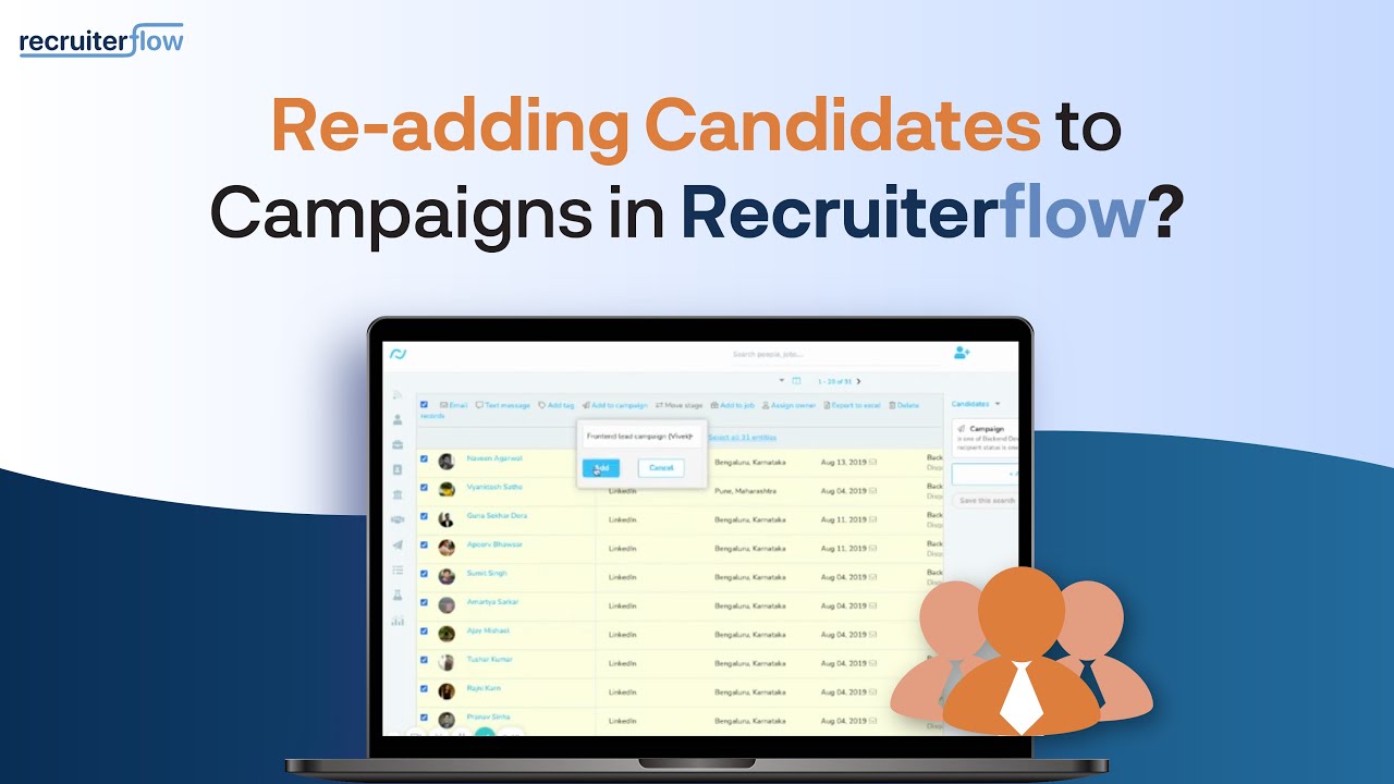 How to Add a Candidate to a Campaign in Recruiterflow? - YouTube