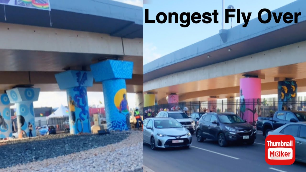 Ghana🇬🇭 Most Beautiful And Longest FlyOver In West Africa #spintex # ...