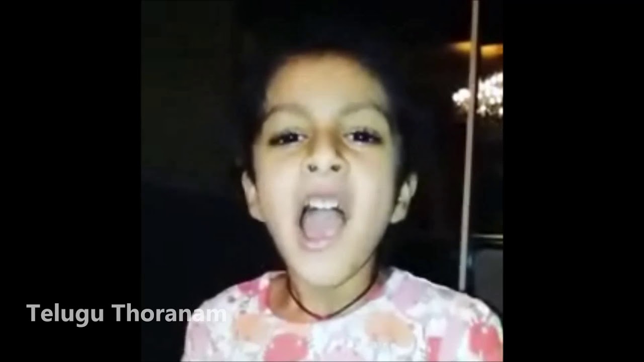 Mahesh Babu Daughter Sithara singing Song from Bharat Ane Nenu - YouTube
