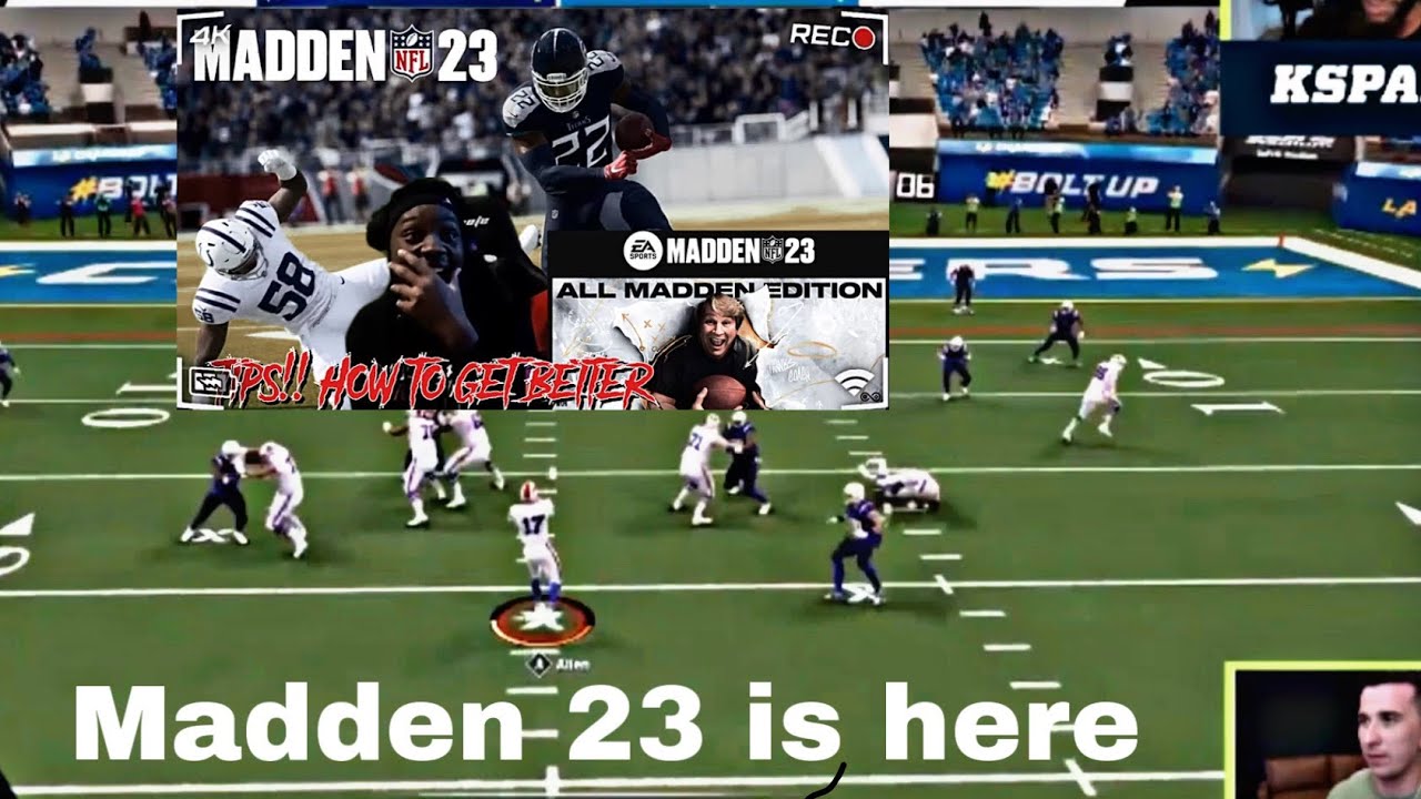 MADDEN 23 Gameplay IS HERE TDBARRET VS CLEFF REACTION . PASS RUSH AND ...