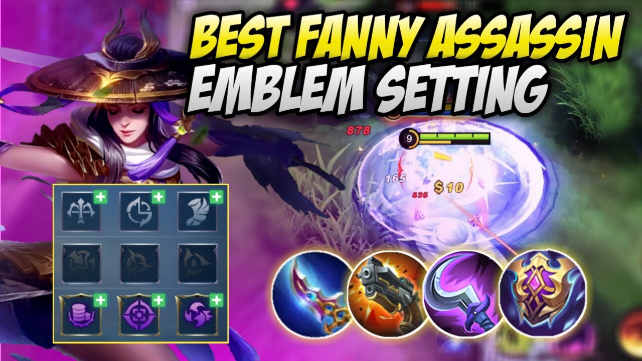 BEST FANNY ASSASSIN EMBLEM SETTING 2022 IN NEW PATCH | FANNY GAMEPLAY ...