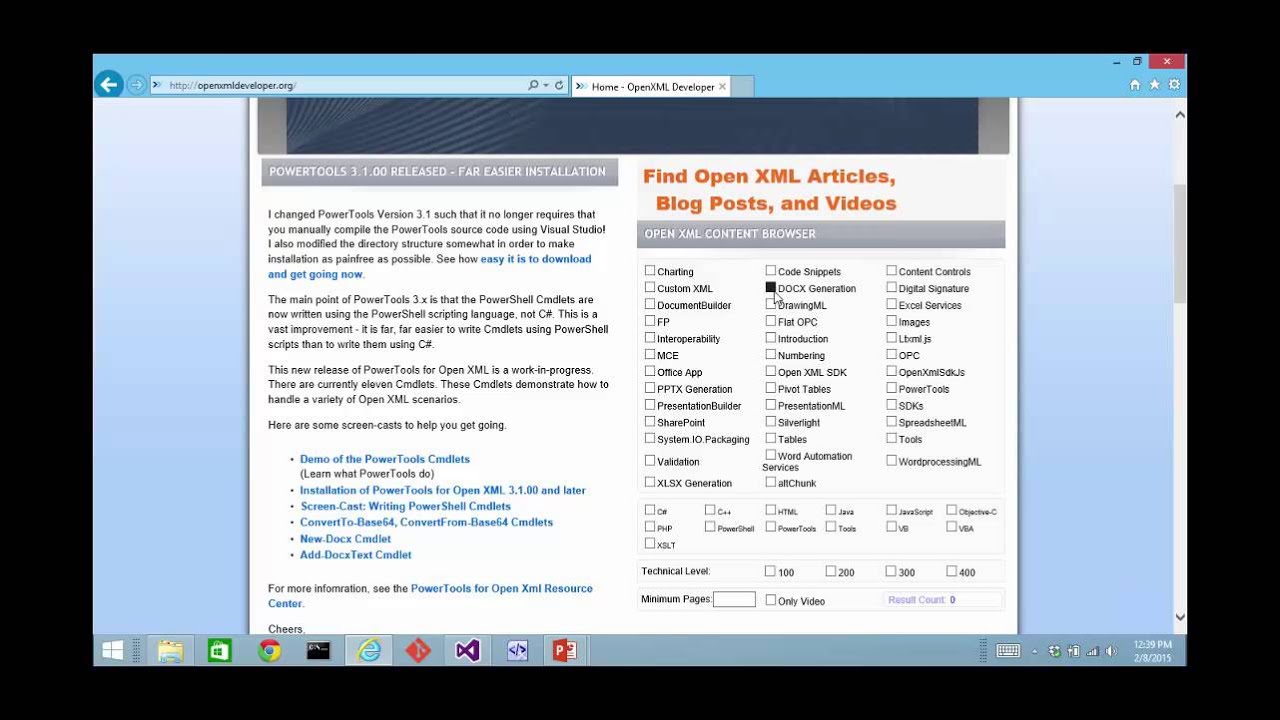 Gettingstarted Wordprocessingml Scenarios Youtube 3216