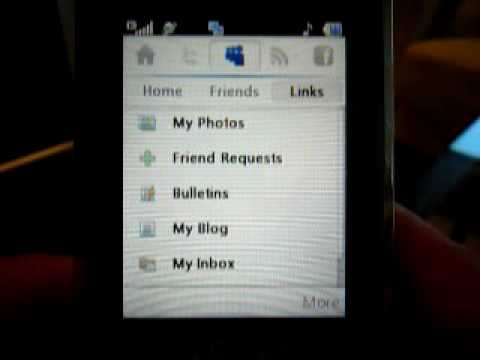 AT&T Social Net on LG Shine
