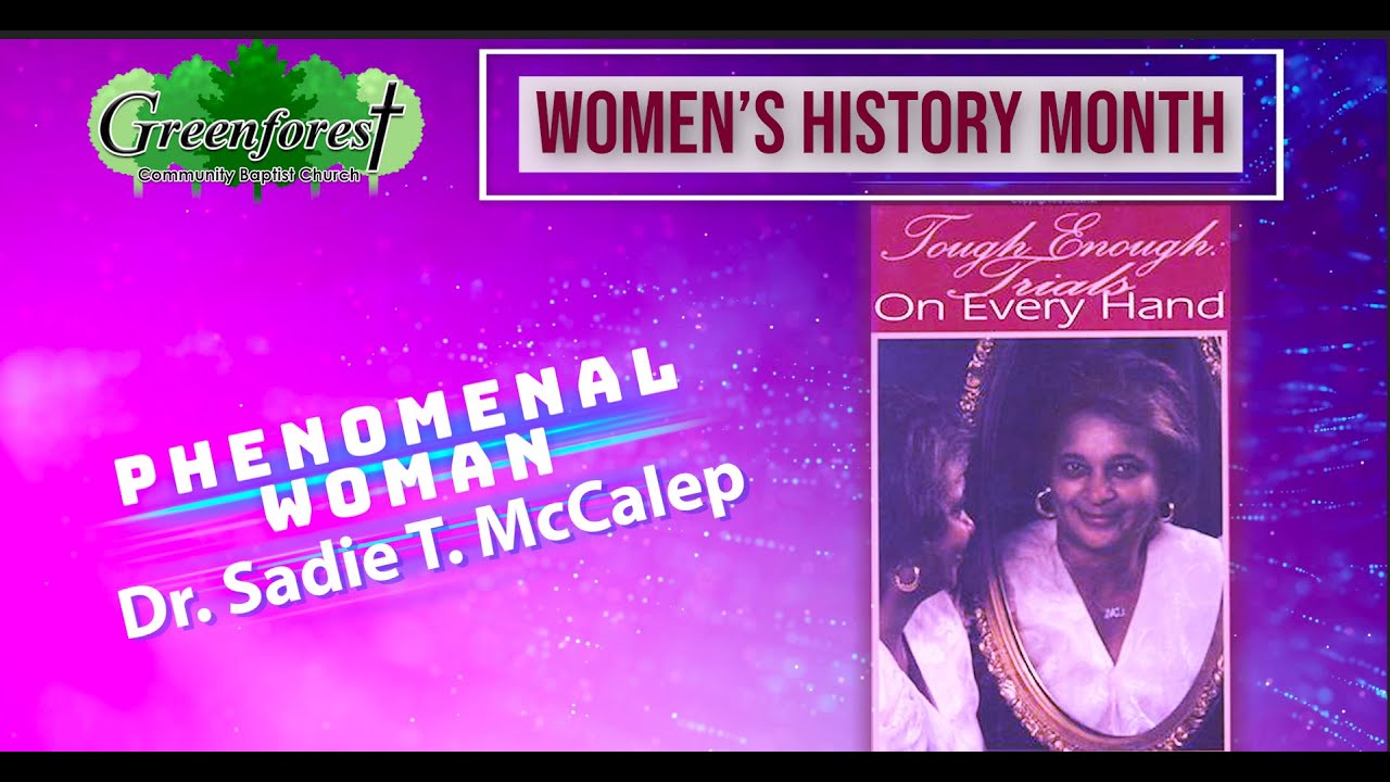 Women's History Month #4 Dr. Sadie T. McCalep - YouTube