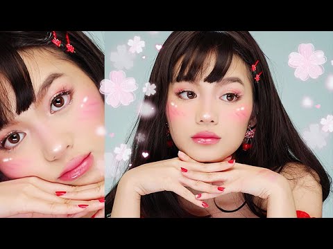 CUTE + EASY ANIME GIRL HALLOWEEN MAKEUP ✿ Jessica Vu