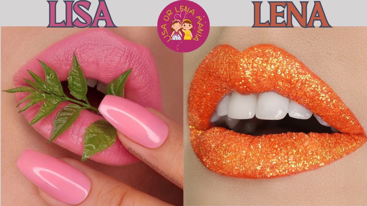 Lisa or Lena pink vs orange selection2023|Pink vs orange Lisa or lena ...