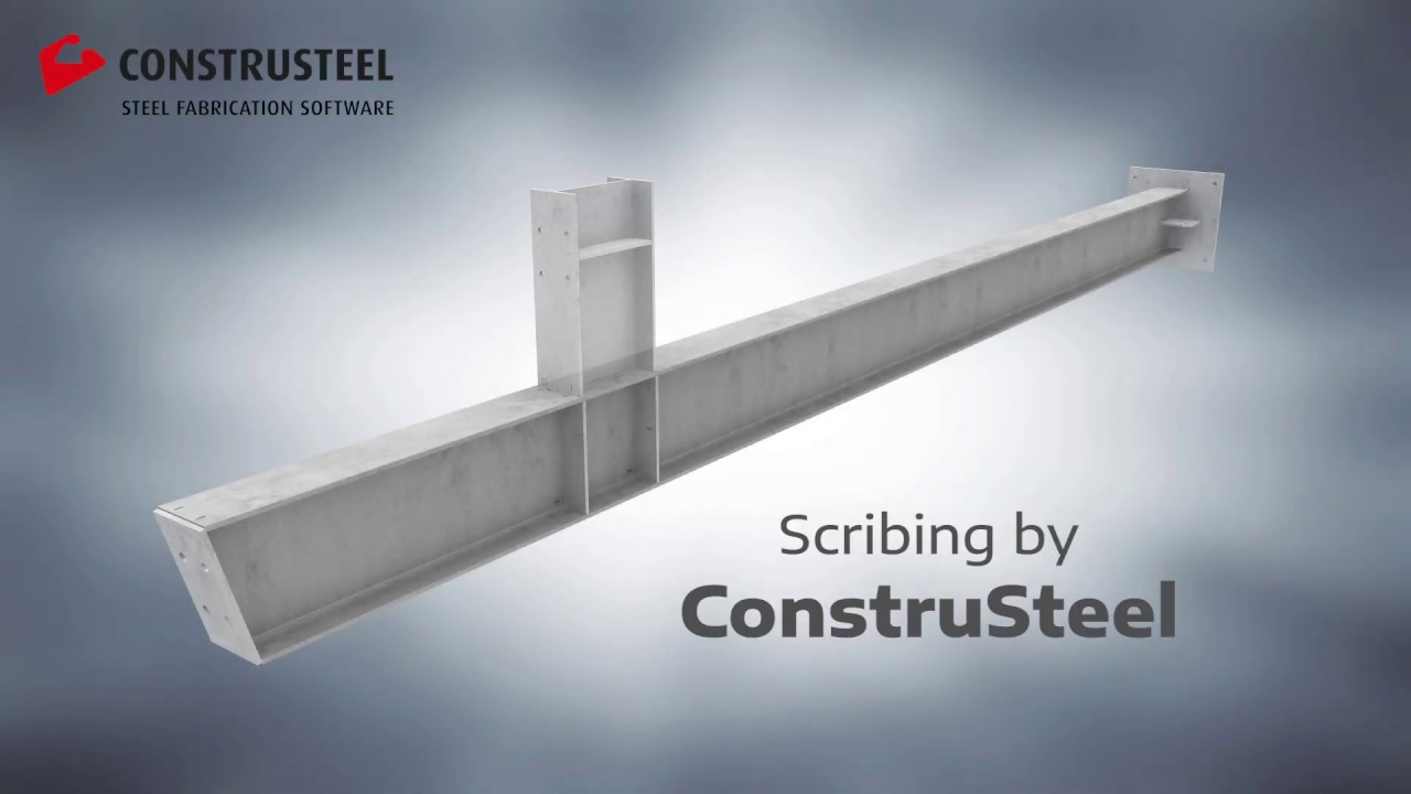 ConstruSteel Scribing for accelerating steel fabrication - YouTube