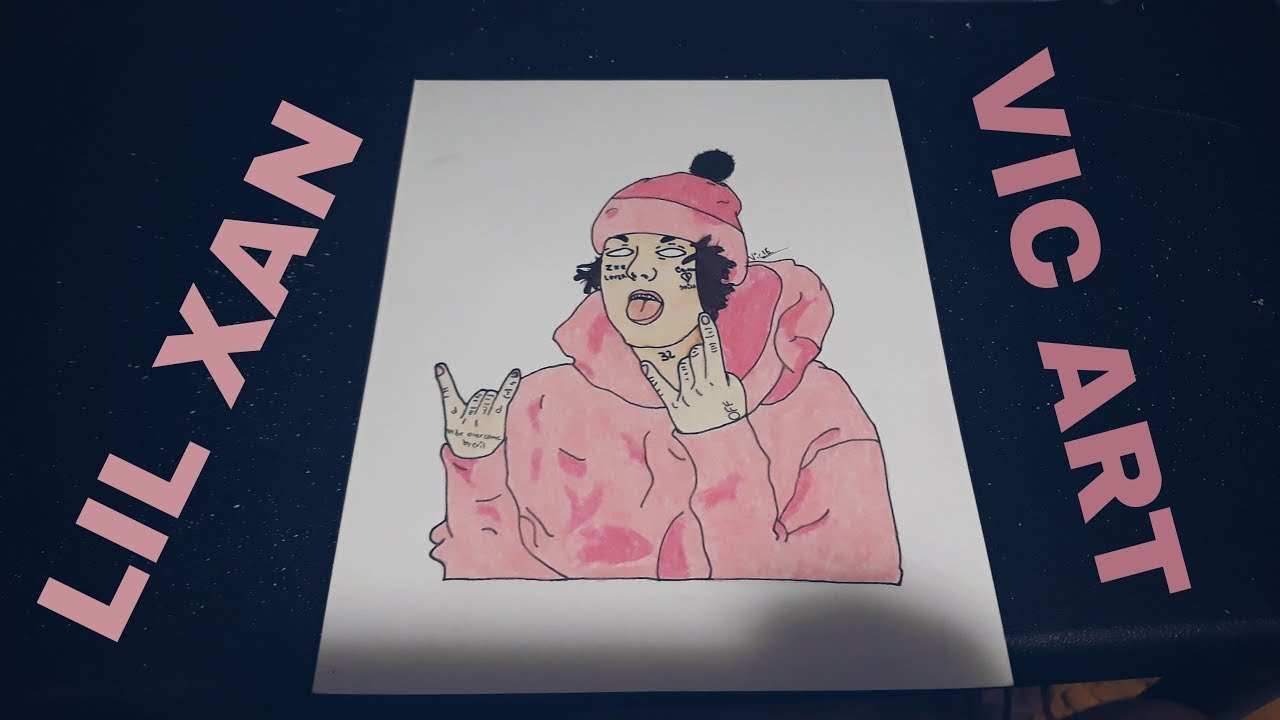 COMO DIBUJAR A LIL XAN facil / How to draw lil xan - YouTube