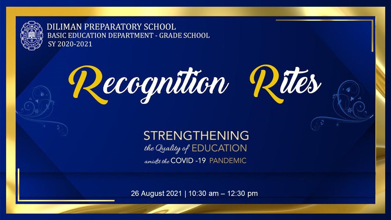 DPS Main - Grade School Virtual Recognition Rites 2021 - YouTube