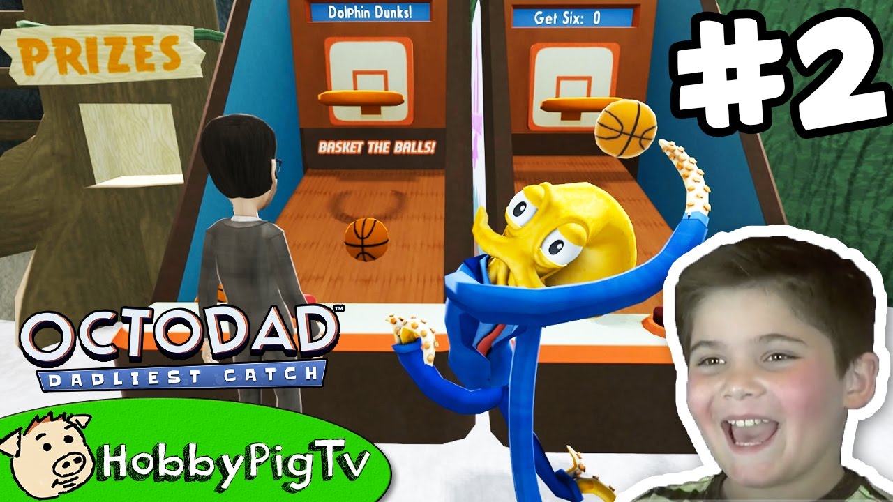 Octodad PART 2 Goes Grocery Shopping! Then Aquarium Carnival Fun ...