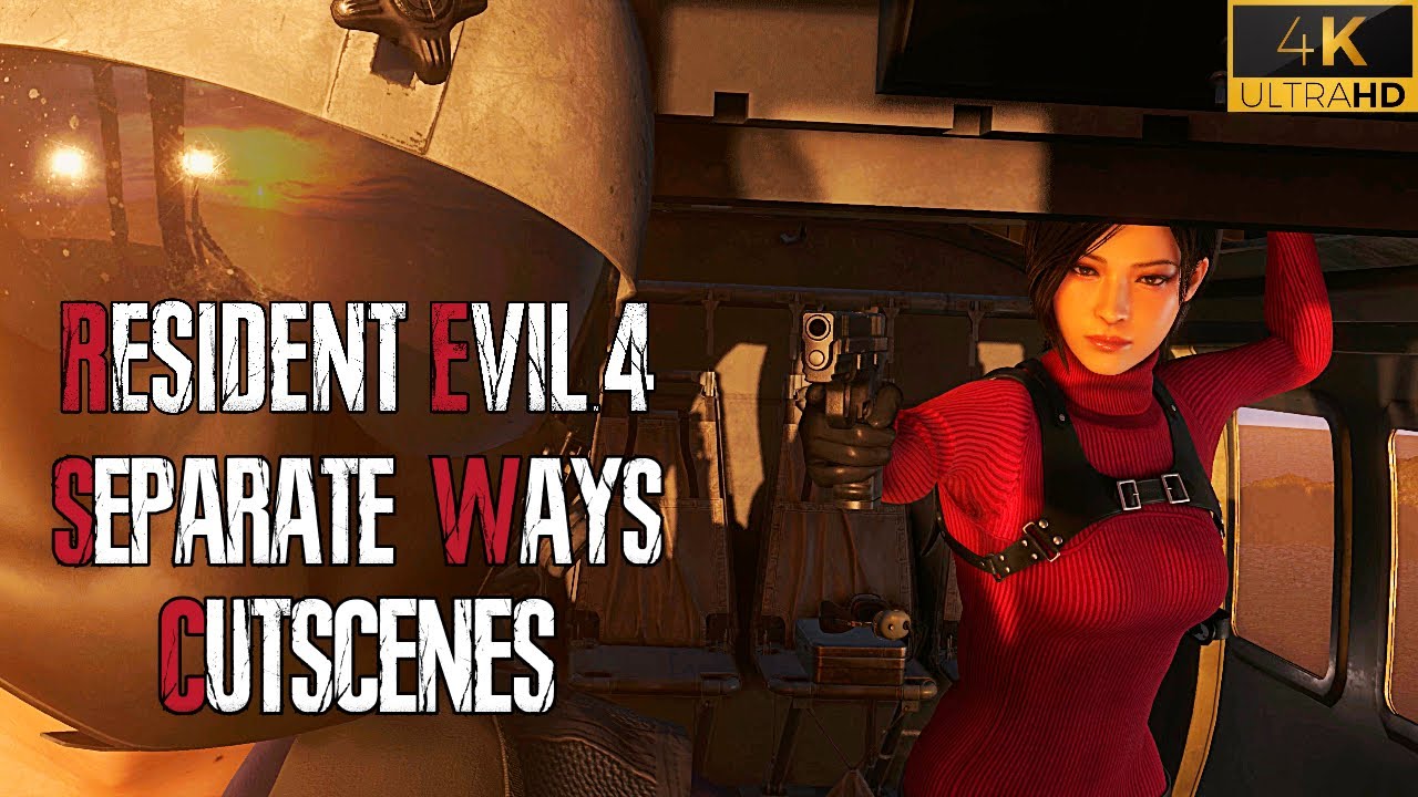 Resident Evil 4 - Separate ways DLC (Cutscenes) - YouTube
