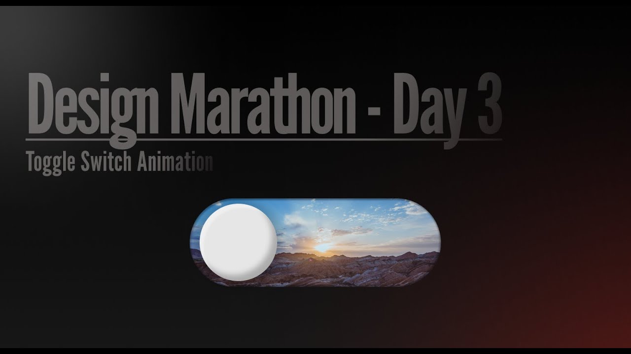 Toggle Button Animation in figma. Design Marathon - Day 3 - YouTube