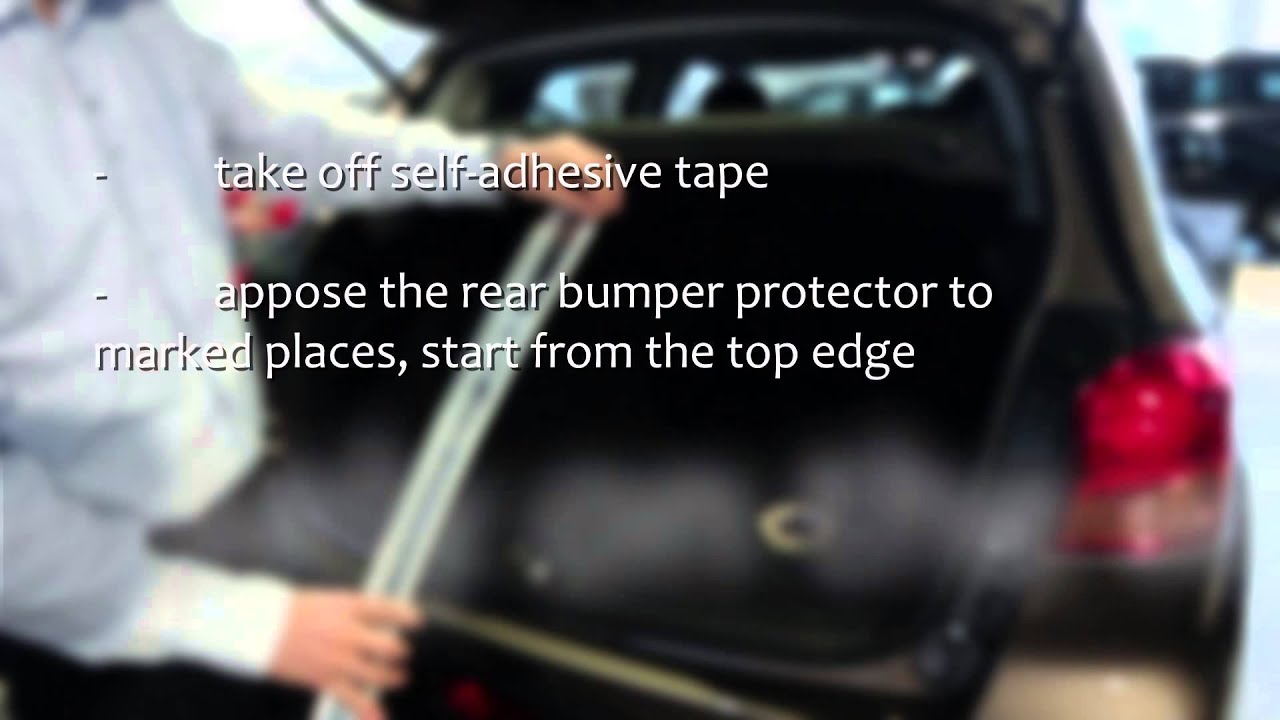 Installation instruction rear bumper protector - YouTube