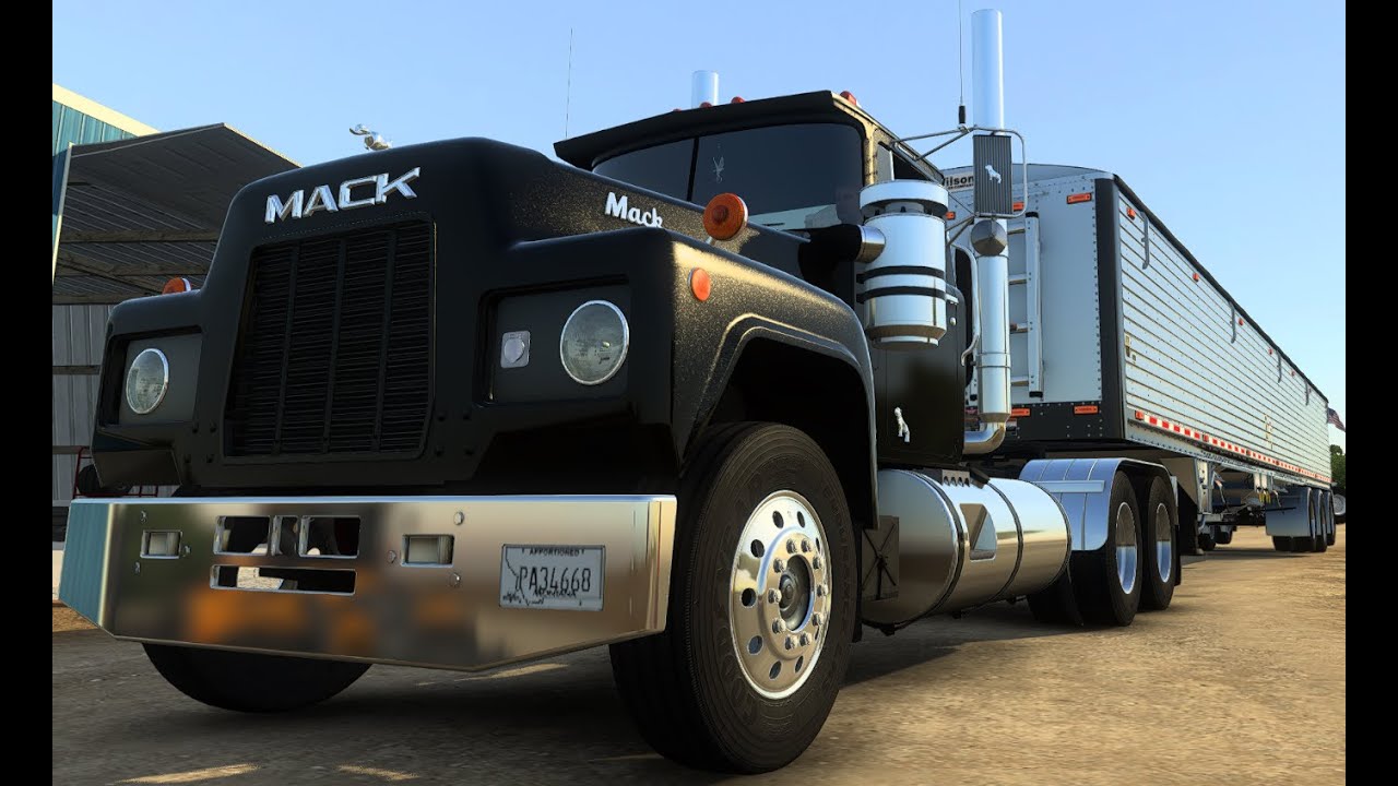 American Truck Simulator 1.49 Mack R with Ruda's Wilson Hopper - YouTube