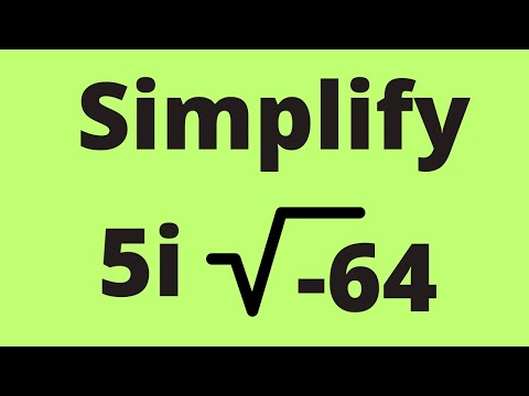 Algebra-Imaginary Numbers-Simplifying negative radicals - YouTube