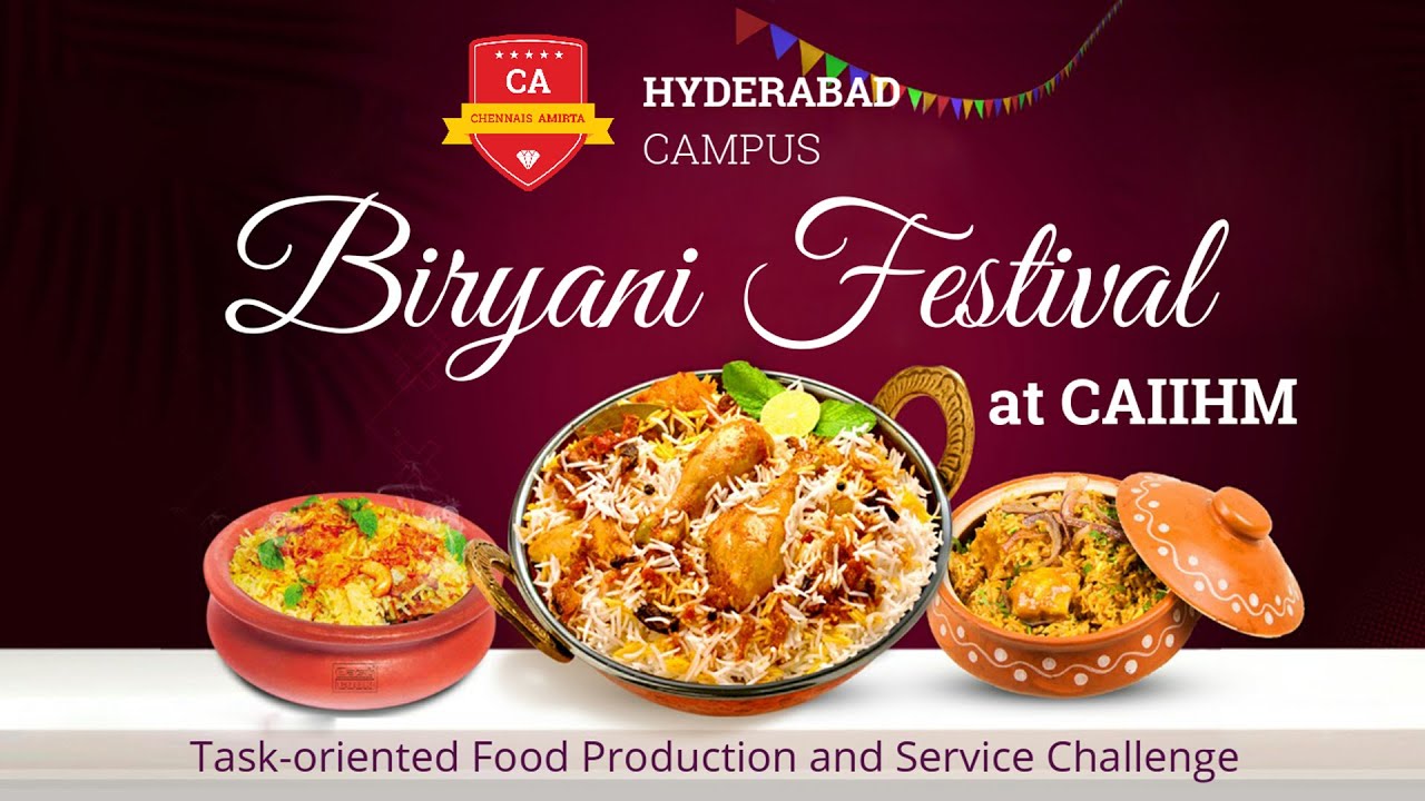 Biryani Festival at CAIIHM Hyderabad Campus - YouTube