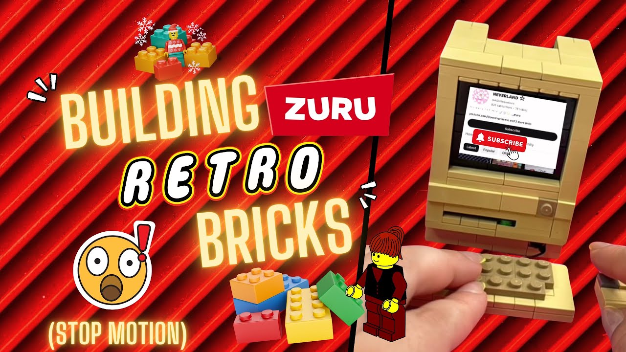 Retro Computer Build in 24 HRS! with 221 PCS ZURU LEGOS Made in Stop ...