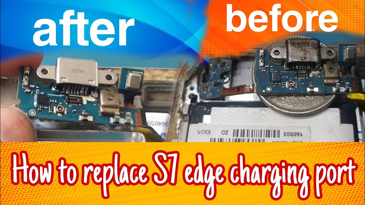 |How to replace mobile phone micro USB| S7 edge charging port jack. Ar ...