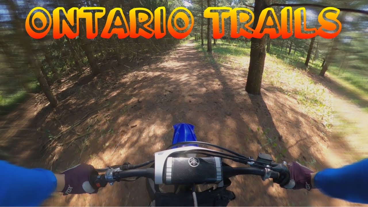 YAMAHA YZ250F | TRAIL RIDING ONTARIO IN TIGHT WOODS 2021 | RYANDT - YouTube
