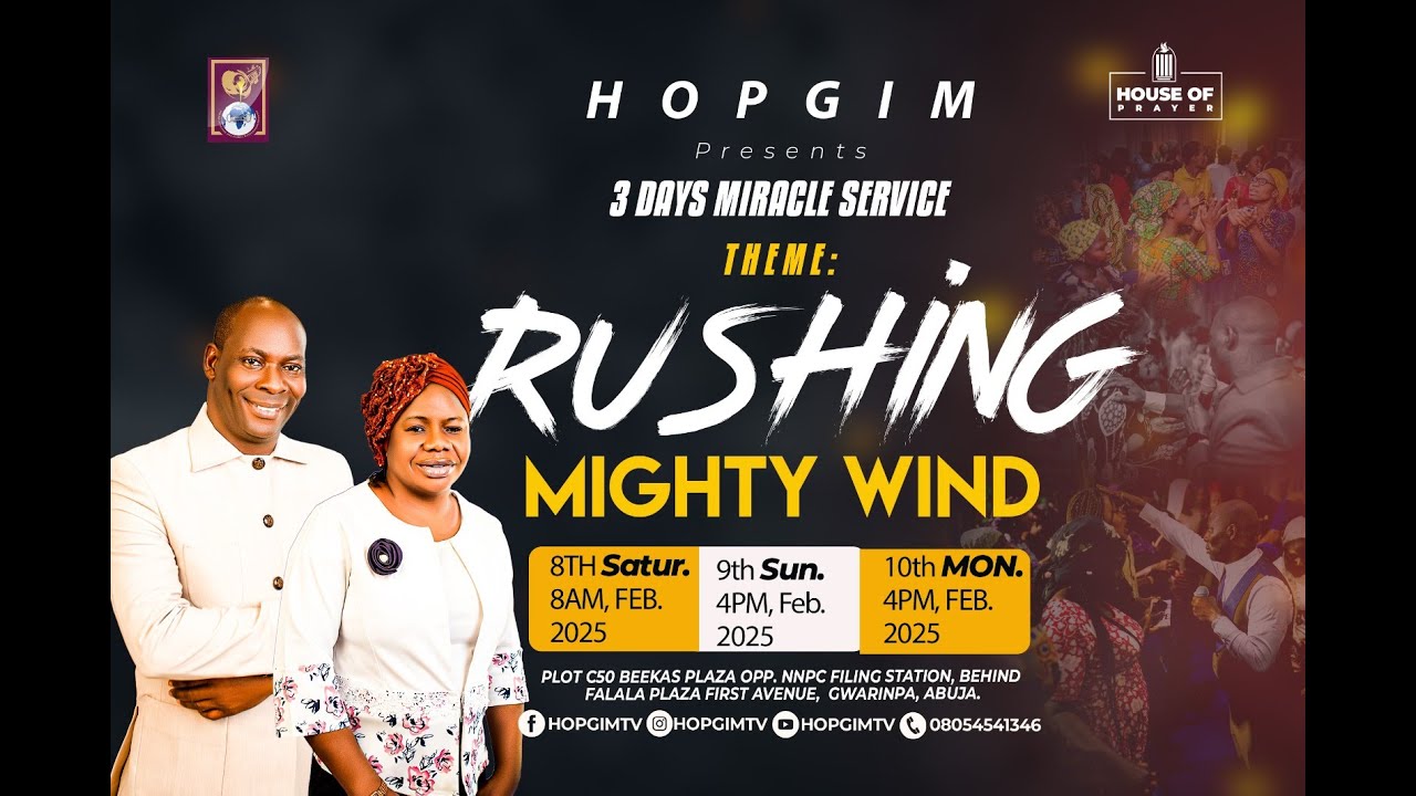HOPGIM || 3Days Miracle Service || Pastor John Okolo|| 8thFEB 2025 || Day 1 - YouTube