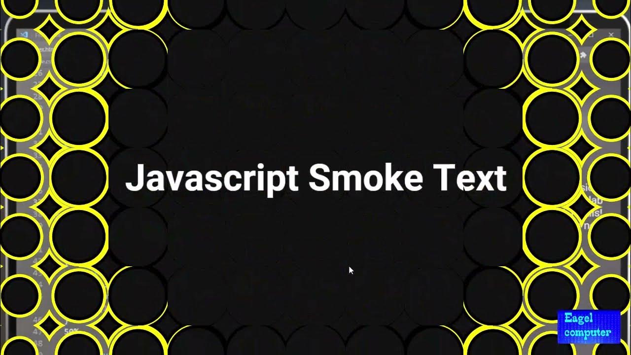 smoking text HTML CSS and Javascript #coding #howto #online #hyml #css #java #begginers # ...