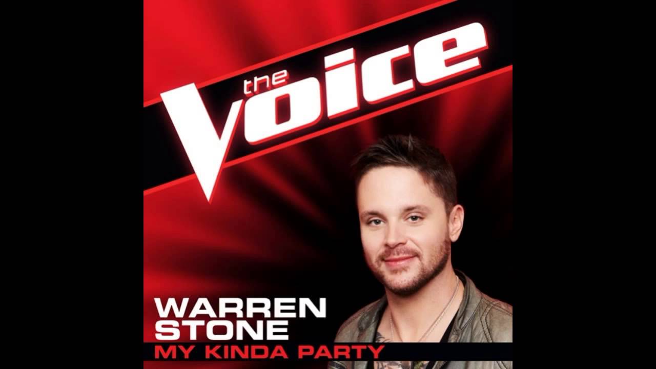 Warren Stone: "My Kinda Party" - The Voice (Studio Version) - YouTube