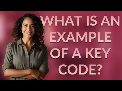 What is an example of a key code? - YouTube