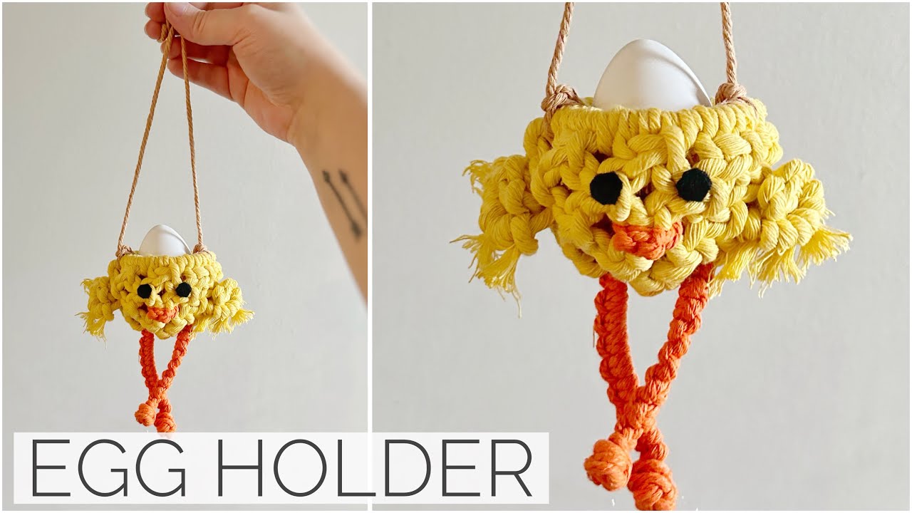 DIY MACRAME | Macrame Egg Holder - YouTube