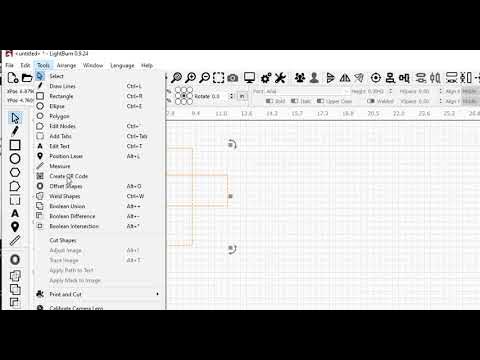 LightBurn Tutorial: Boolean Difference function - YouTube