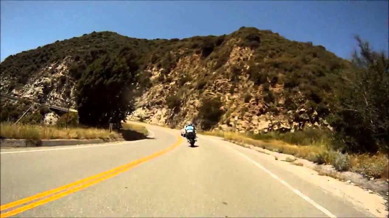Motorcycle Sportbike Ride at Azusa Canyons 4-30-11. OnBoard Camera ...