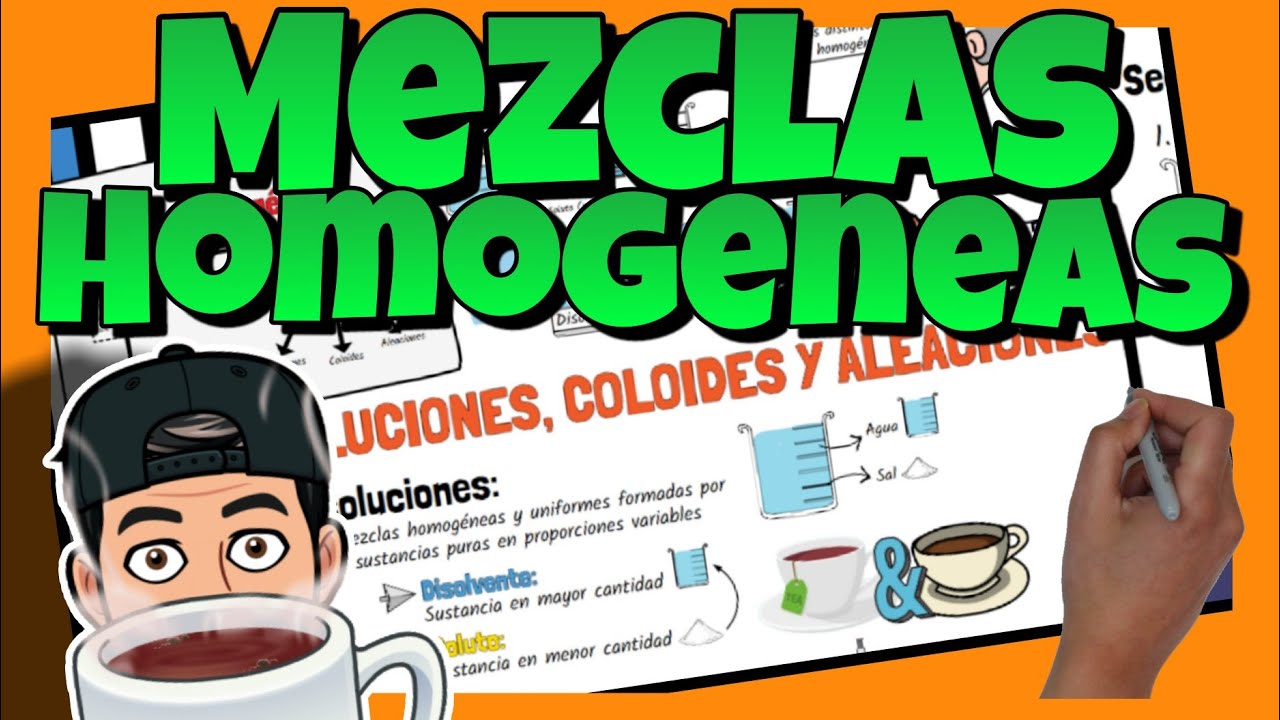 ☕ Las MEZCLAS HOMOGÉNEAS | Disoluciones, coloides y aleaciones ...