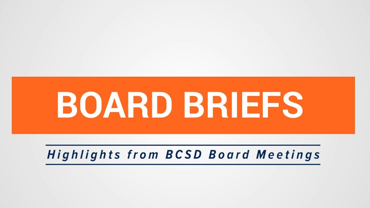 Board Briefs | 11-6-2023 - YouTube