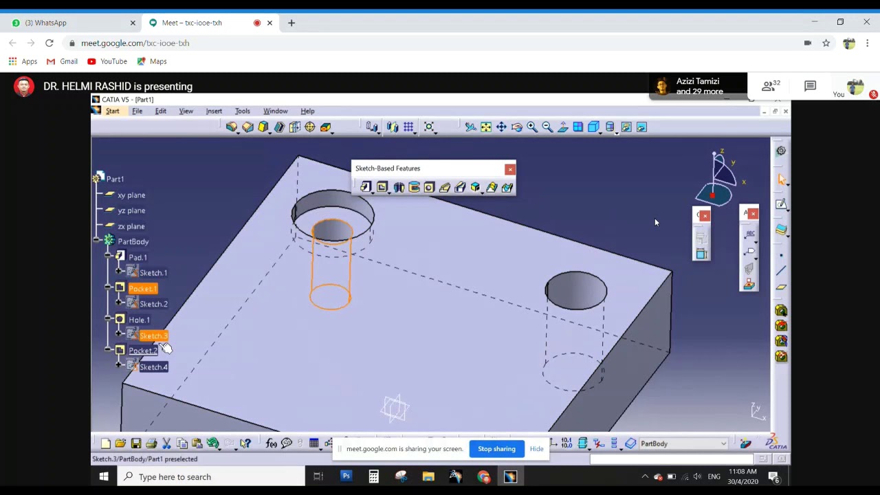 Making a counterbored hole - YouTube