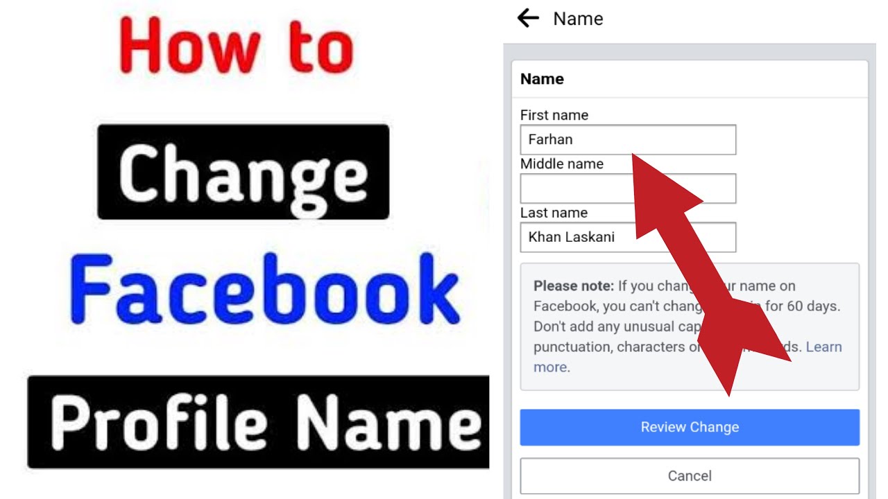 How to change your profile name on facebook | How to change facebook ...