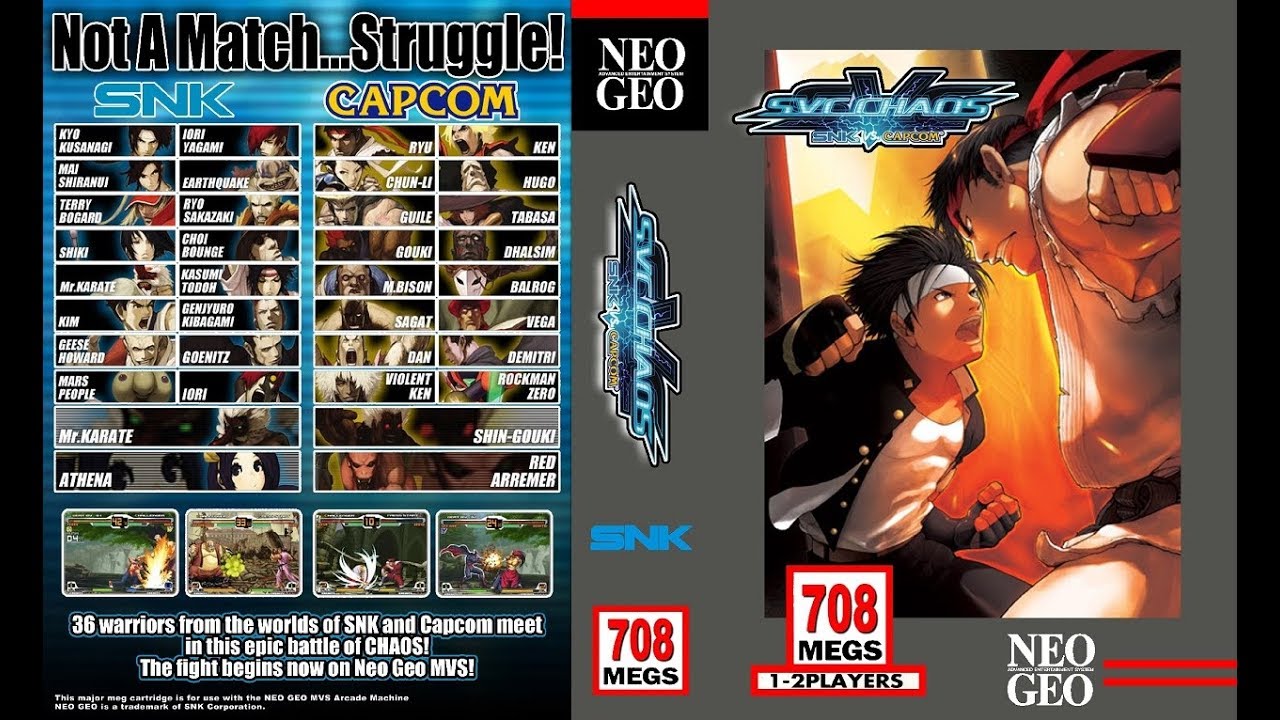 NEO·GEO - SNK Vs Capcom - YouTube