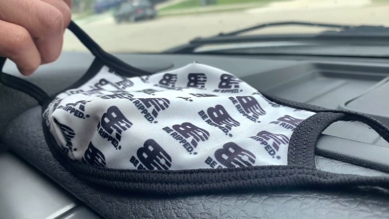 BE RIPPED FACE MASK WITH FILTER - YouTube