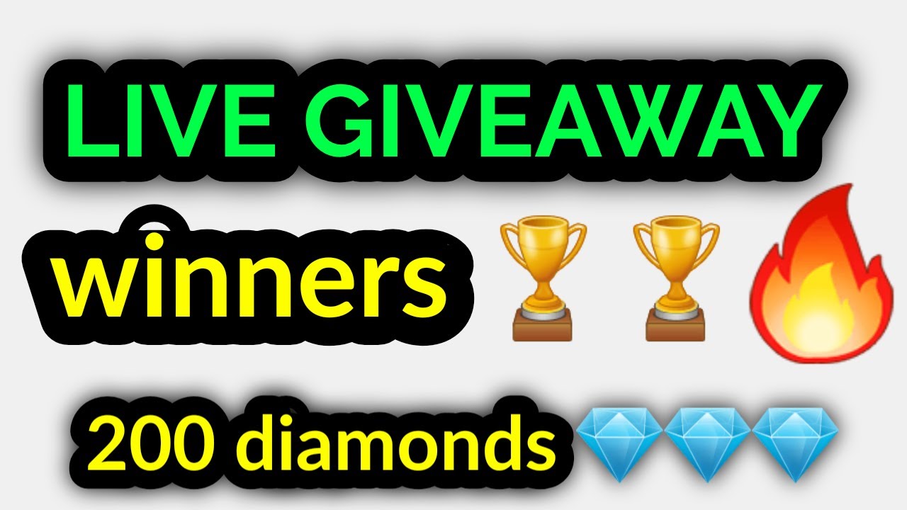 LIVE GIVEAWAY WINNERS ANNOUNCEMENT - YouTube