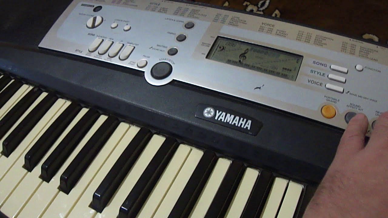 Синтезатор Yamaha PSR E203 - YouTube