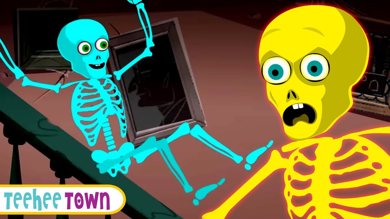 Little Skeleton Playing At Home + More Spooky Scary Rhymes For Kids By ...