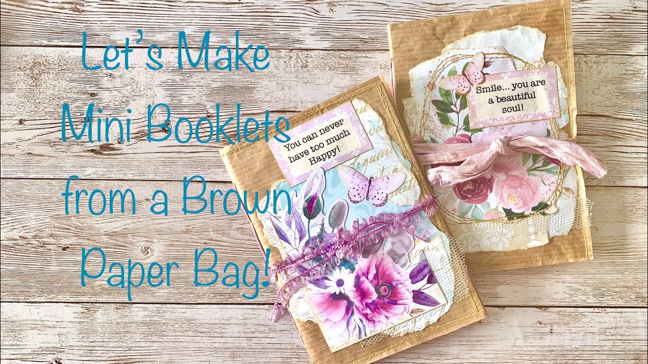 Let's Make a Mini Booklet from a Brown Paper Bag! - YouTube