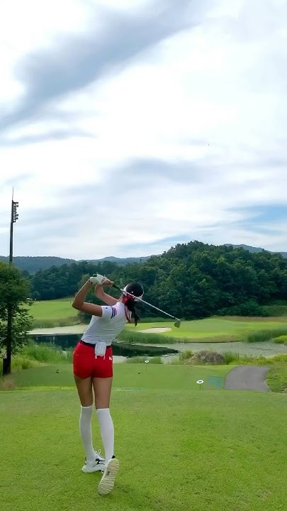 177cm 모델 포스 장신 미녀😍 KLPGA 장소진 프로 스윙⛳ - YouTube