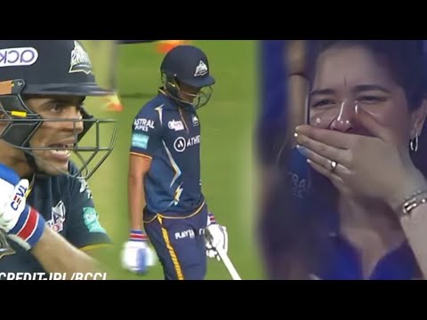 Sara Tendulkar sad reaction when Shubman Gill miss his 1st Century in ...