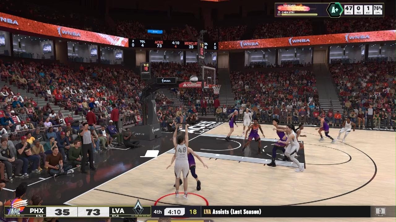NBA 2K25 WNBA Mode Game - YouTube