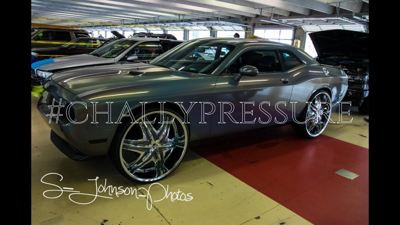Dodge Challenger wrapped in spectra flair on Huge Diablo Wheels in HD ...