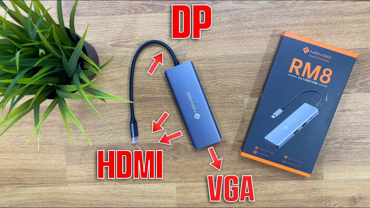 How to Connect to 4 Displays to 1 Computer | NOVOO RM8 - YouTube
