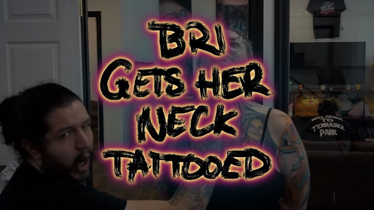 Bri Gets Her Neck Tattooed - I Tattoo My Piercer's Neck - YouTube