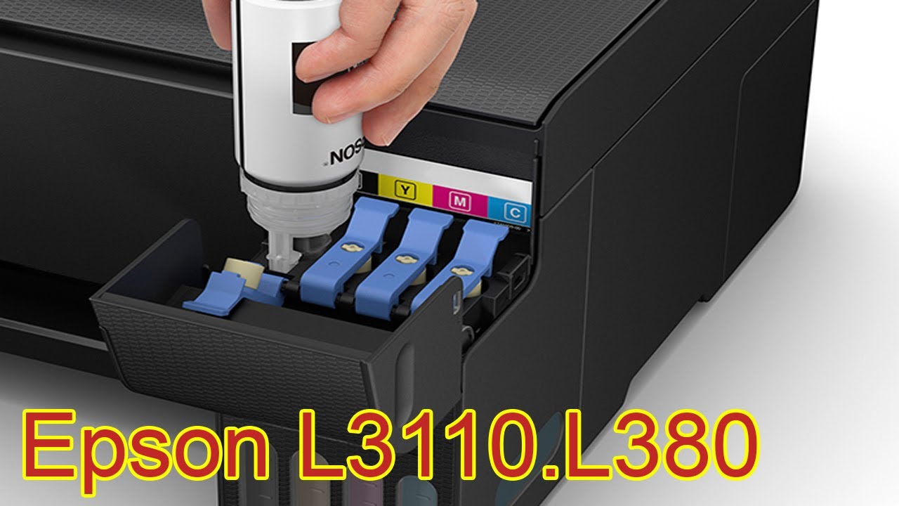 How to Fill ink Tanks EPSON L3110 And Epson L1110, ink kaise bhare ...