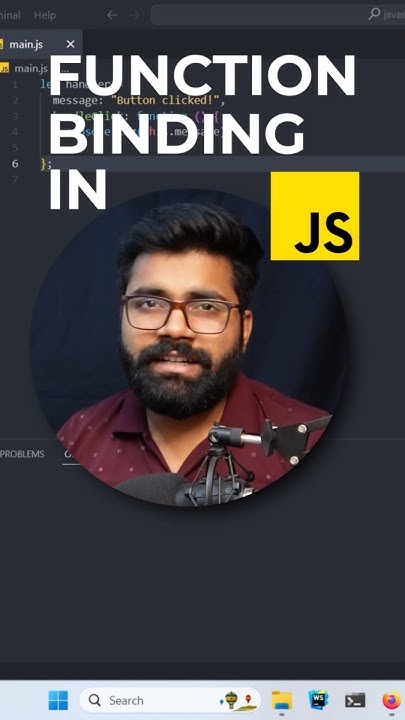 Function Binding in JavaScript 🔥 #javascript #javascriptcoding - YouTube