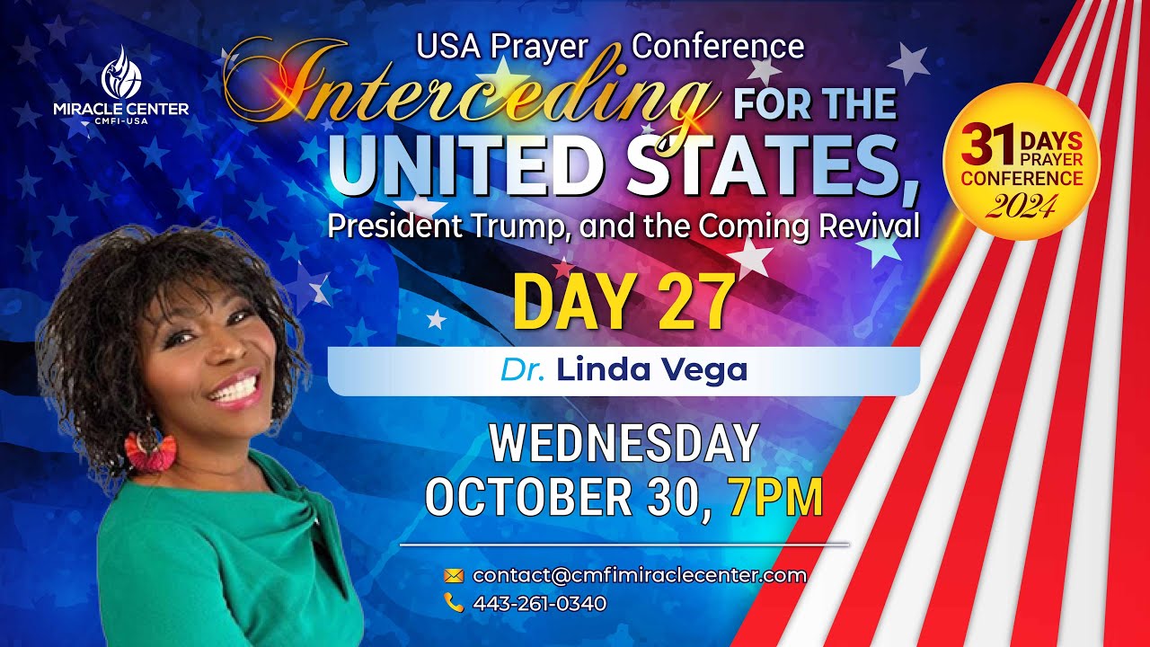 31 Days USA Prayer For President Trump: Day 27 // Dr. Linda Vega - YouTube